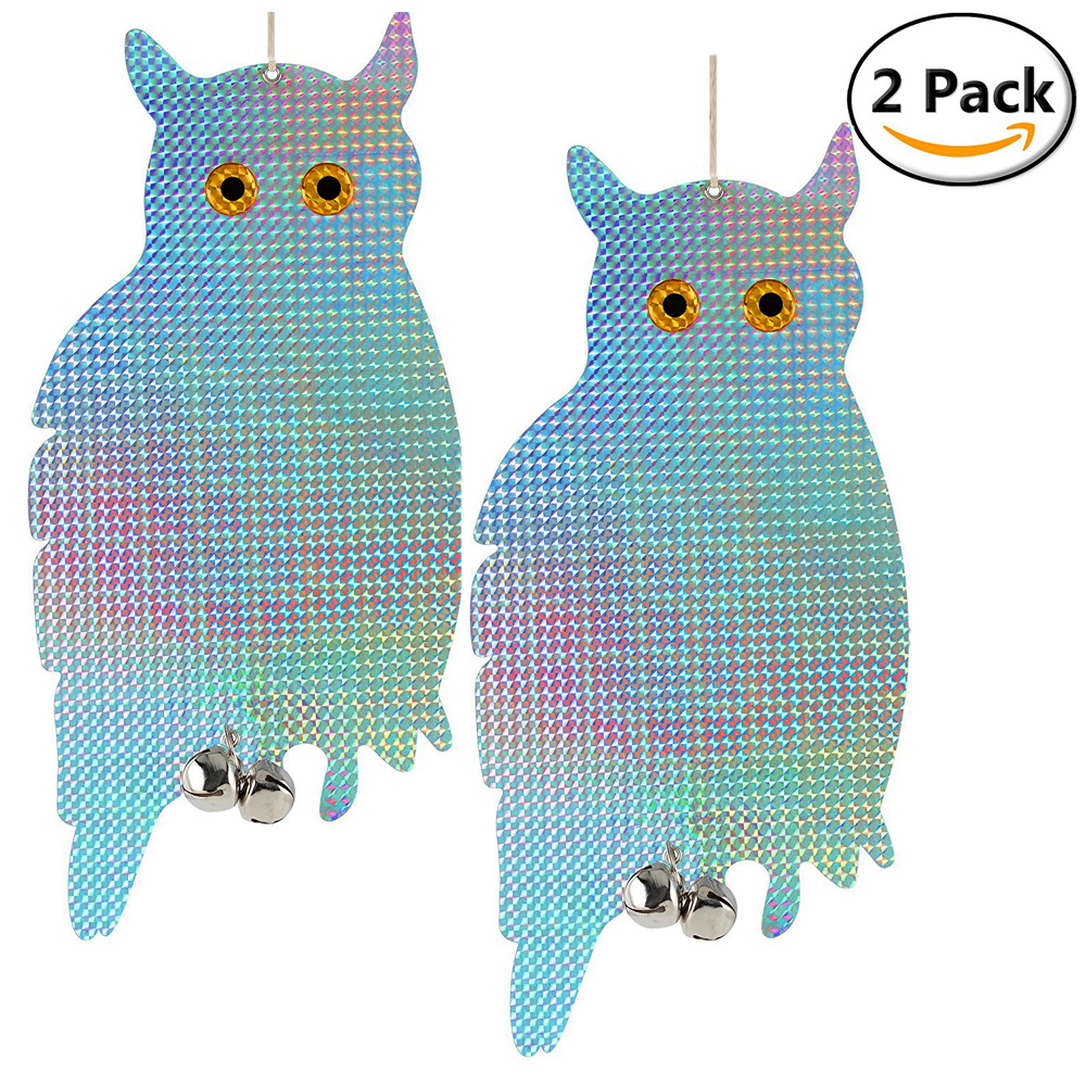 Bird Deterrent Reflective Owls - Reflective Hanging Owl - Pest ...